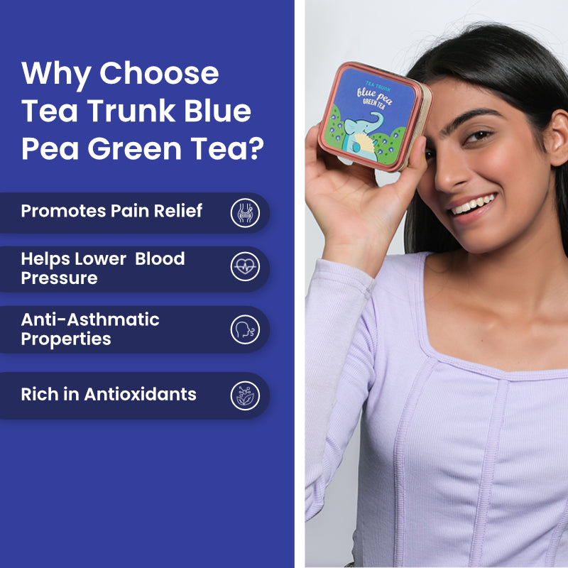 Blue Pea Flower Tea | Natural Blue Herbal Tea – Tea Trunk