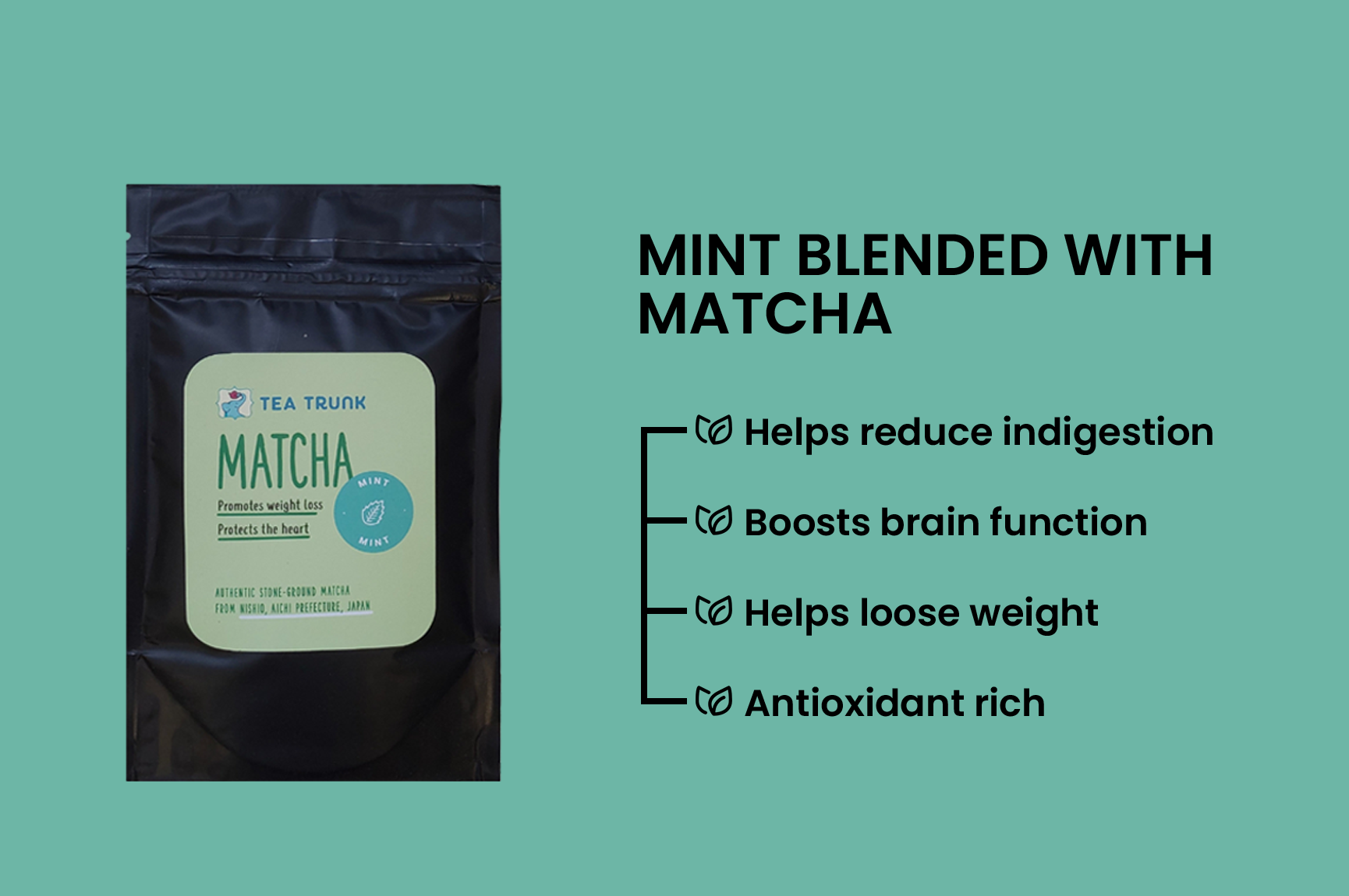 Mint Matcha Green Tea | Refreshing Blend for Wellness & Energy – Tea Trunk