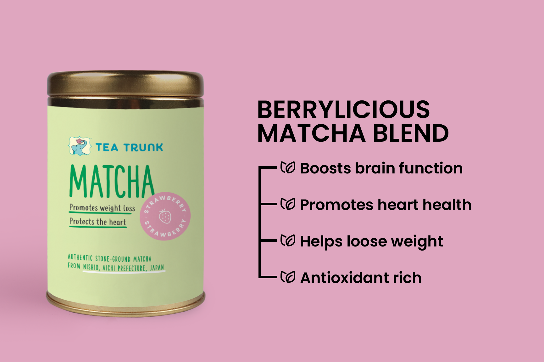 Berry Matcha Green Tea – Tea Trunk
