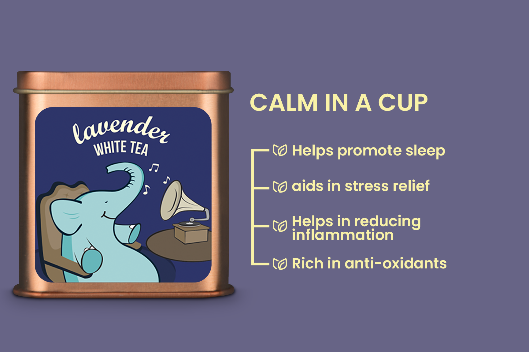 Lavender White Tea | Delicate & Soothing Floral Blend – Tea Trunk