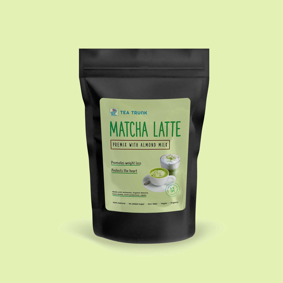 Matcha Latte Premix - with Almond Milk – Tea Trunk